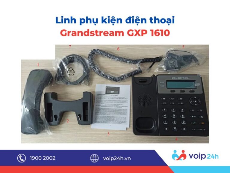 hướng dẫn lắp đặt sử dụng điện thoại Grandstream GXP1610