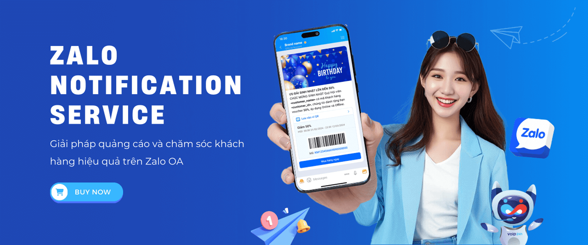 Zalo Notification Service | Gửi Tin Nhắn Thông Báo Trên Zalo OA